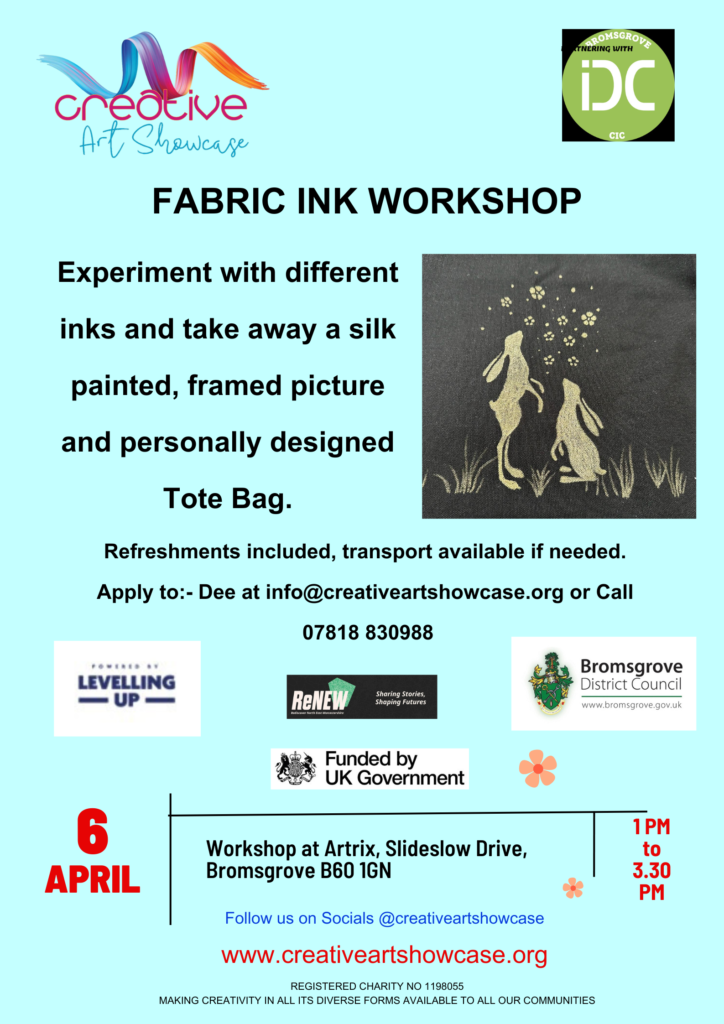 Fabric Ink Workshop - Creative Arts